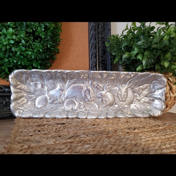 Accents | Arthur Court Pewter Bunny Oblong Tray | Poshmark